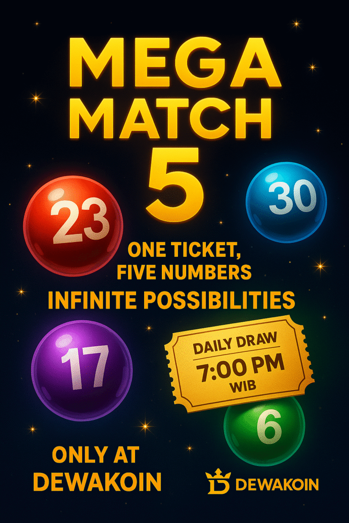 Mega Match 5: One Ticket, Five Numbers, Infinite Possibilities – Only ...